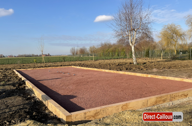 Sable Rouge Terrain de Pétanque Haut de France Schiste Rouge Dimension